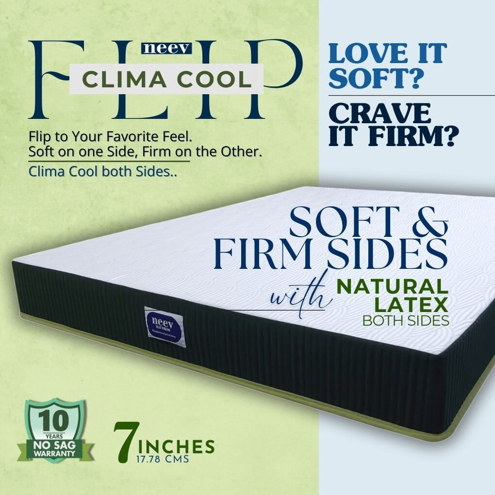 Buy Neev Naturals Clima Cool Flip Mattress - Dual-Sided Comfort ...